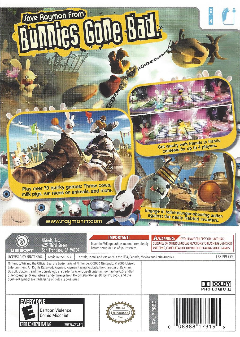 Rayman: Raving Rabbids (US) | Import | Nintendo Wii | Nintendo ...